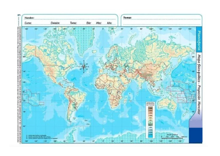 MAPA PLANISFERIO | PDF