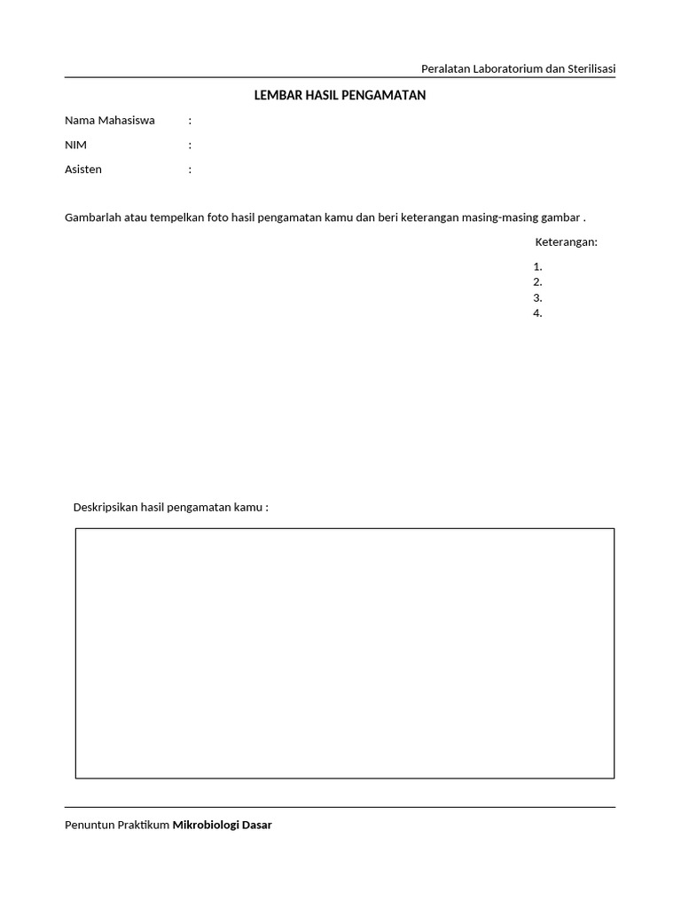 format laprak unit 1 | PDF