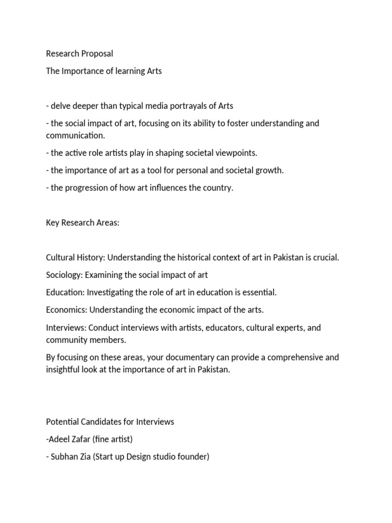 Research Proposal | PDF