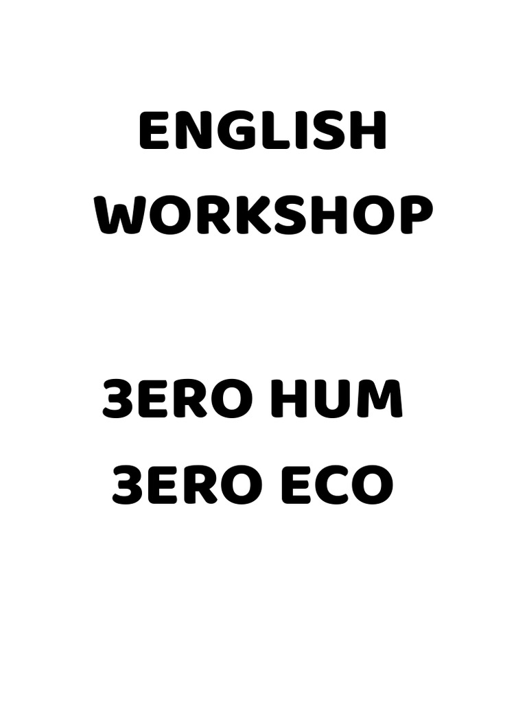3ero Humanidades y 3ero Eco | PDF