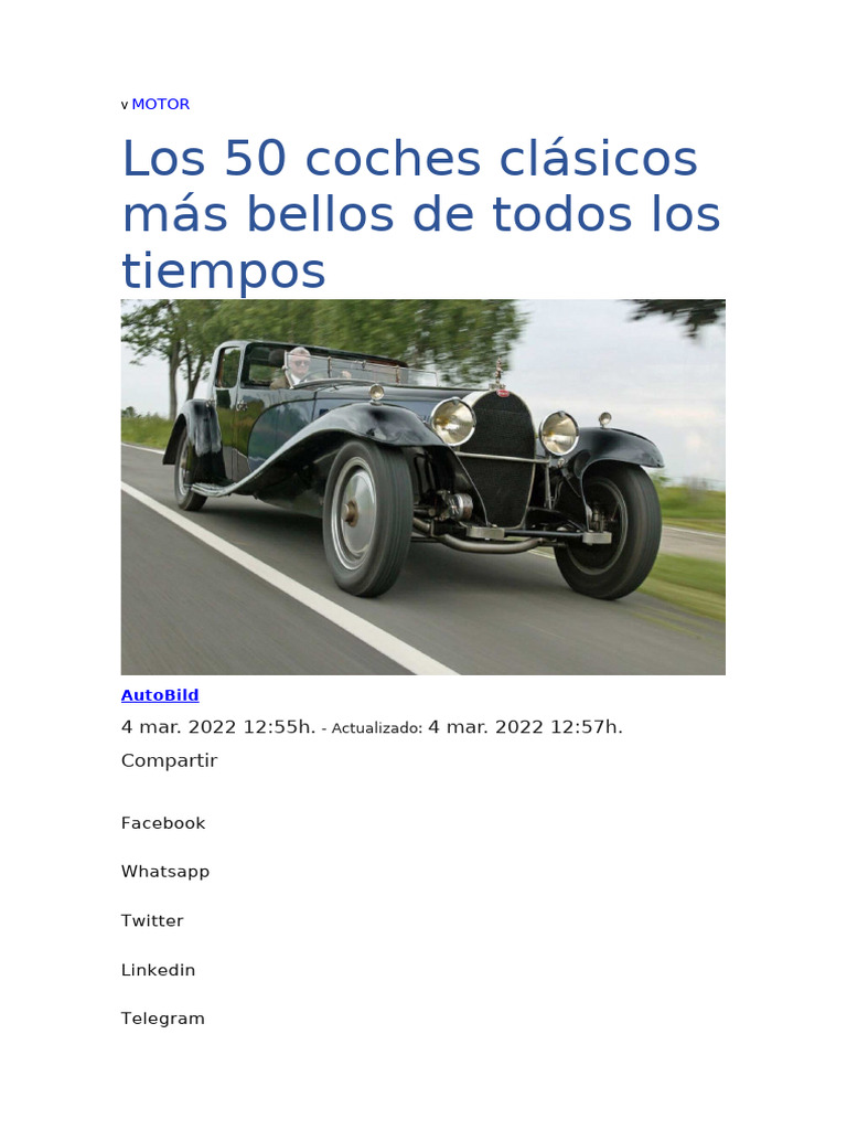 Auto Clásicos | PDF