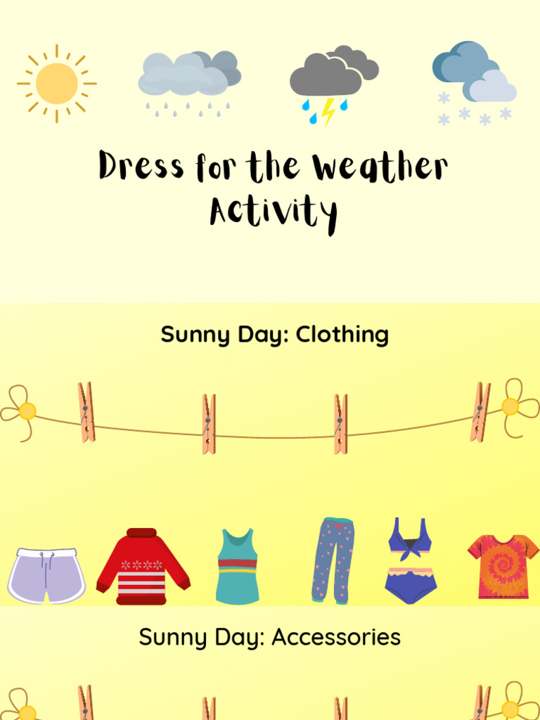 Dressing for Different Weather Types | PDF