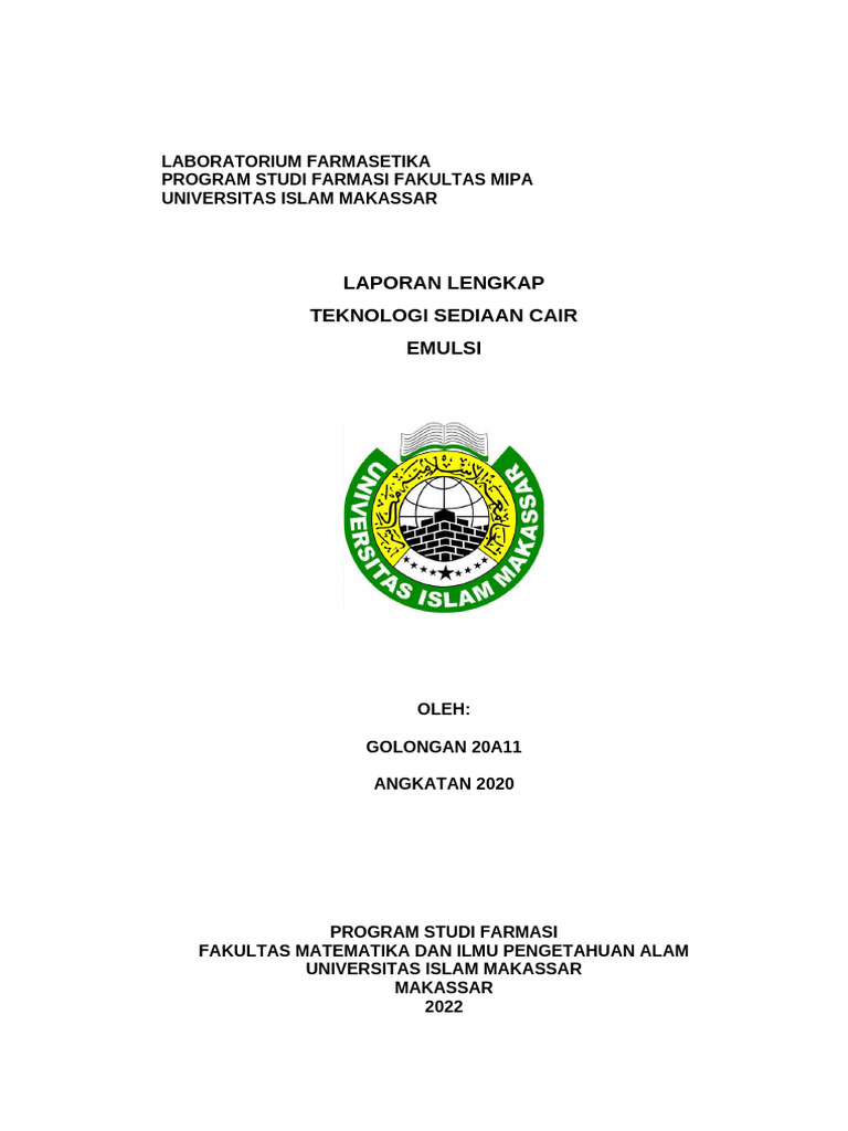 Lapleng Emulsi | PDF
