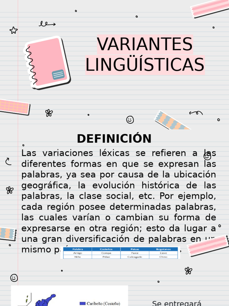 Variedades Lingüísticas en Dibujo | PDF