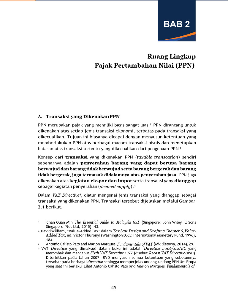 Suplemen Perpajakan 2 Subjek Objek PPN, Daerah Pabean Dan PKP | PDF