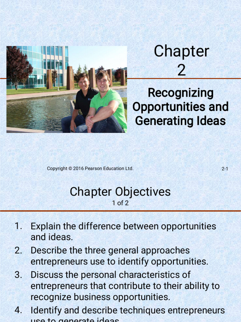 Entrep - ch2 | PDF | Entrepreneurship | Brainstorming