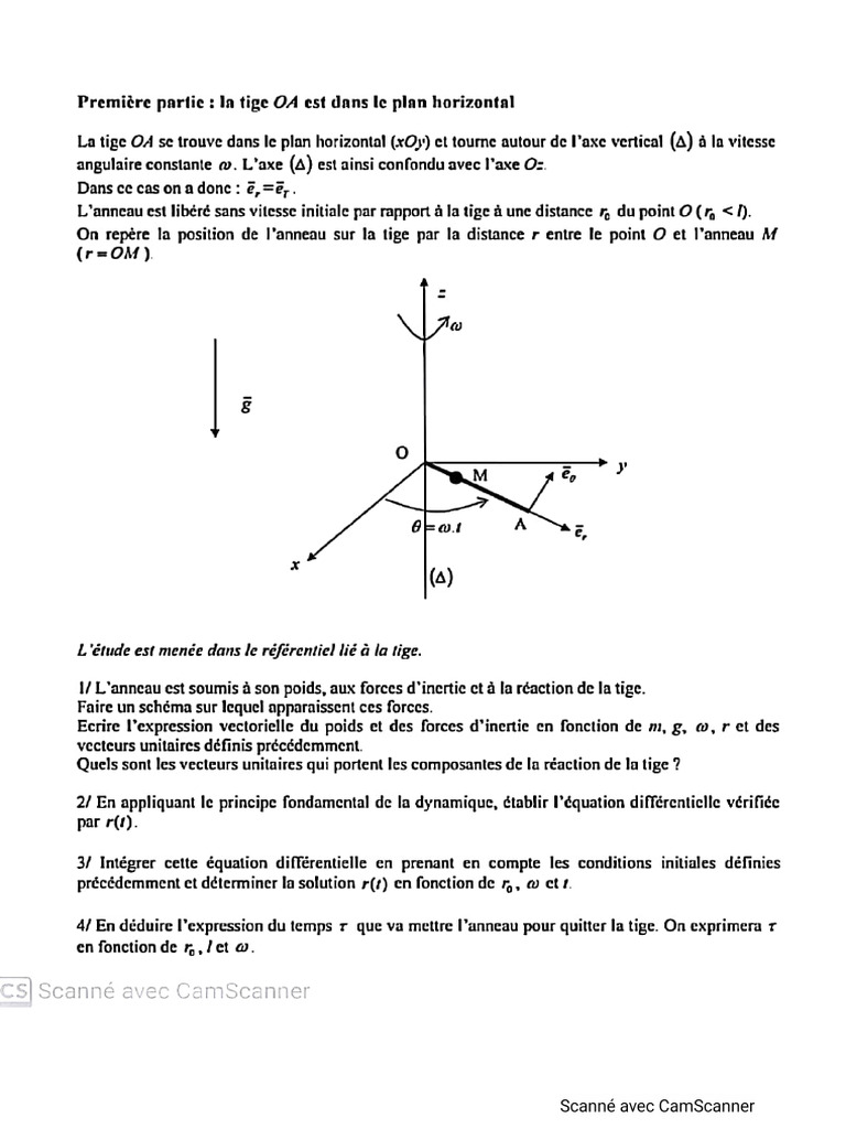Probs Corrig Ref Non Galileen | PDF