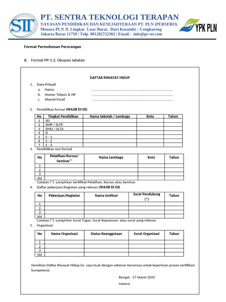 Form Yandal LV3 | PDF