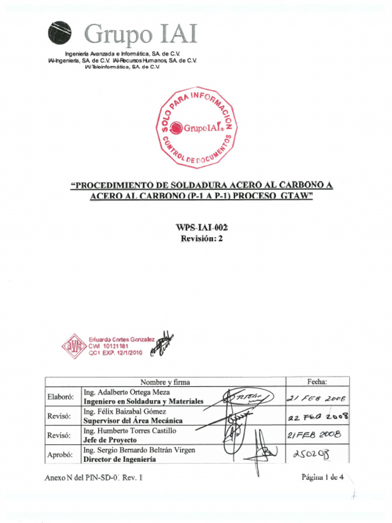 Wps-Iai-002 R.2 | PDF