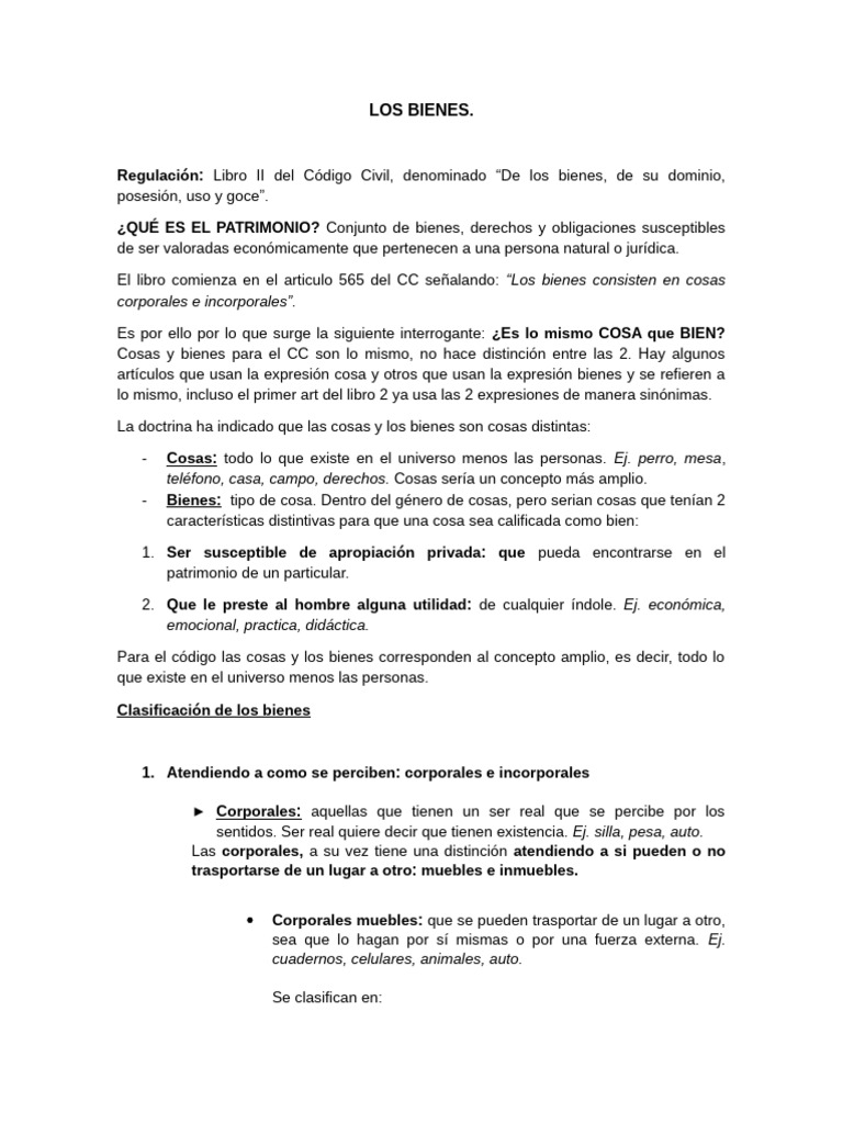 Los Bienes | PDF | Propiedad | Dominio eminente