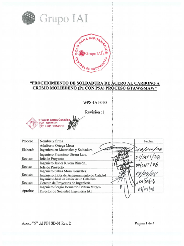 Wps-Iai-010 R.1 | PDF