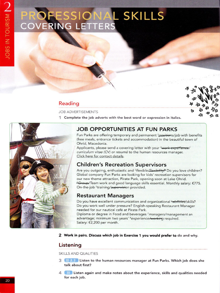 3 PROFESSIONAL SKILLS COVERING LETTERS English | PDF