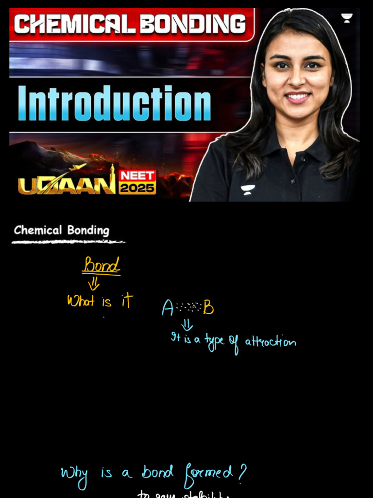 Inorganic Chemistry Class 11th Chemical Bonding Lec-01 Anushka Mam | PDF