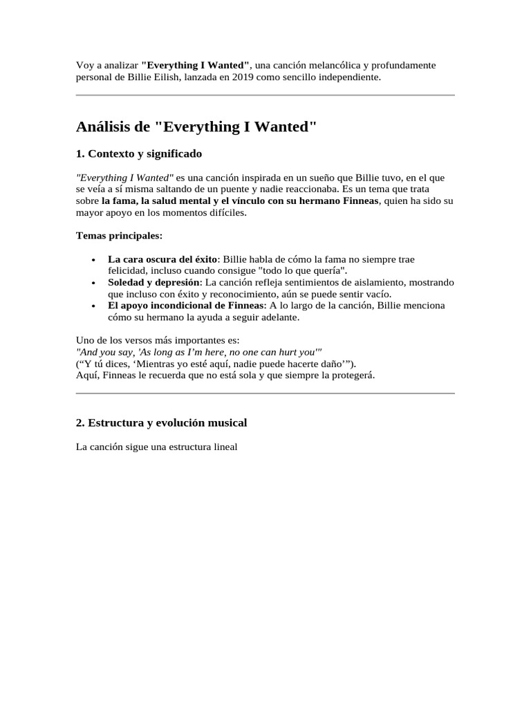 Everything I Wanted | PDF