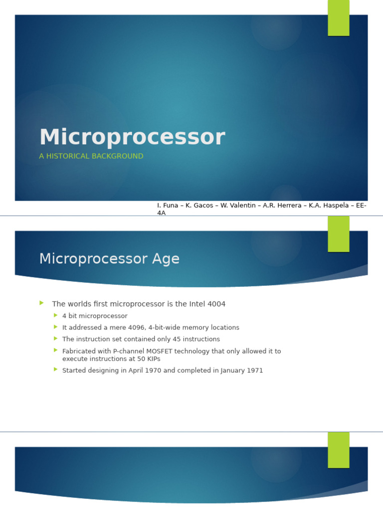 Microprocessor History | PDF | Cpu Cache | Computer Architecture