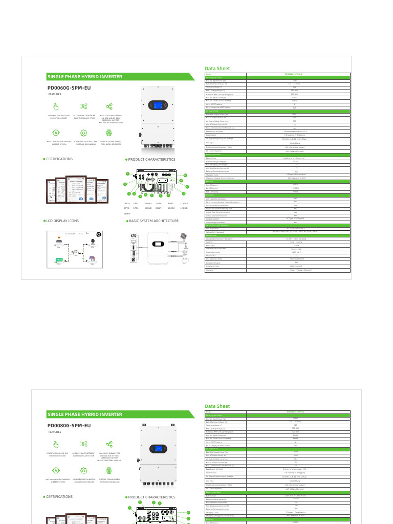 Attach-3 6KW 8KW 10KW Solar Inverter | PDF | Power Inverter | Alternating Current