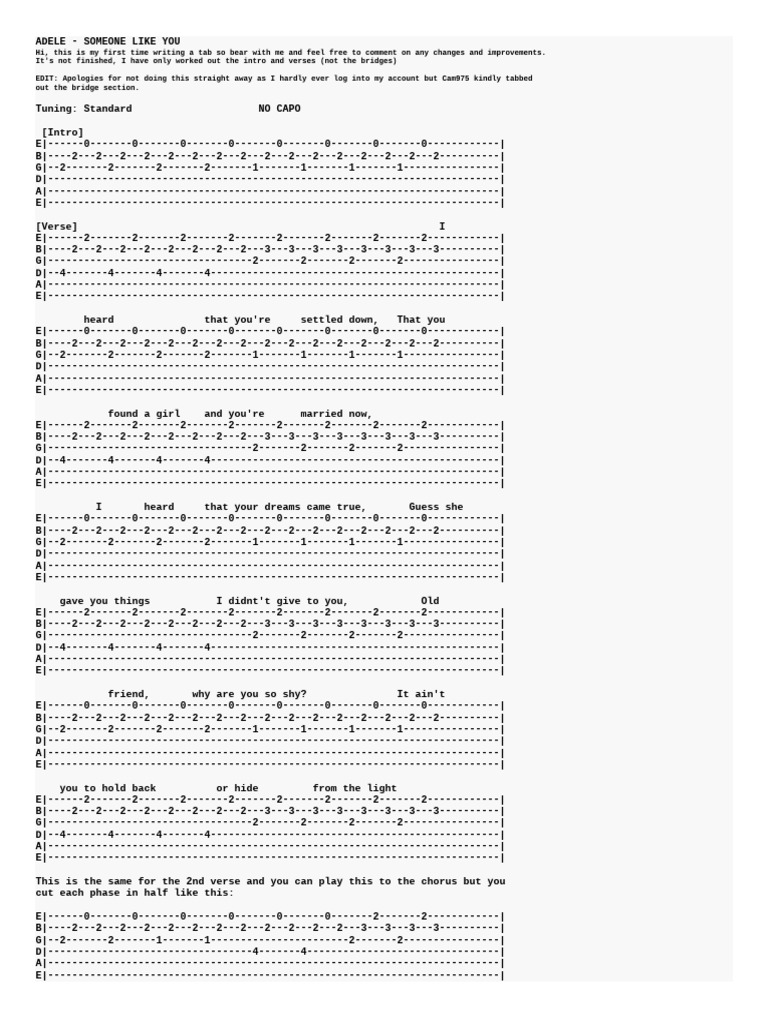 Adele - Someone Like You | PDF | Adele | Songs