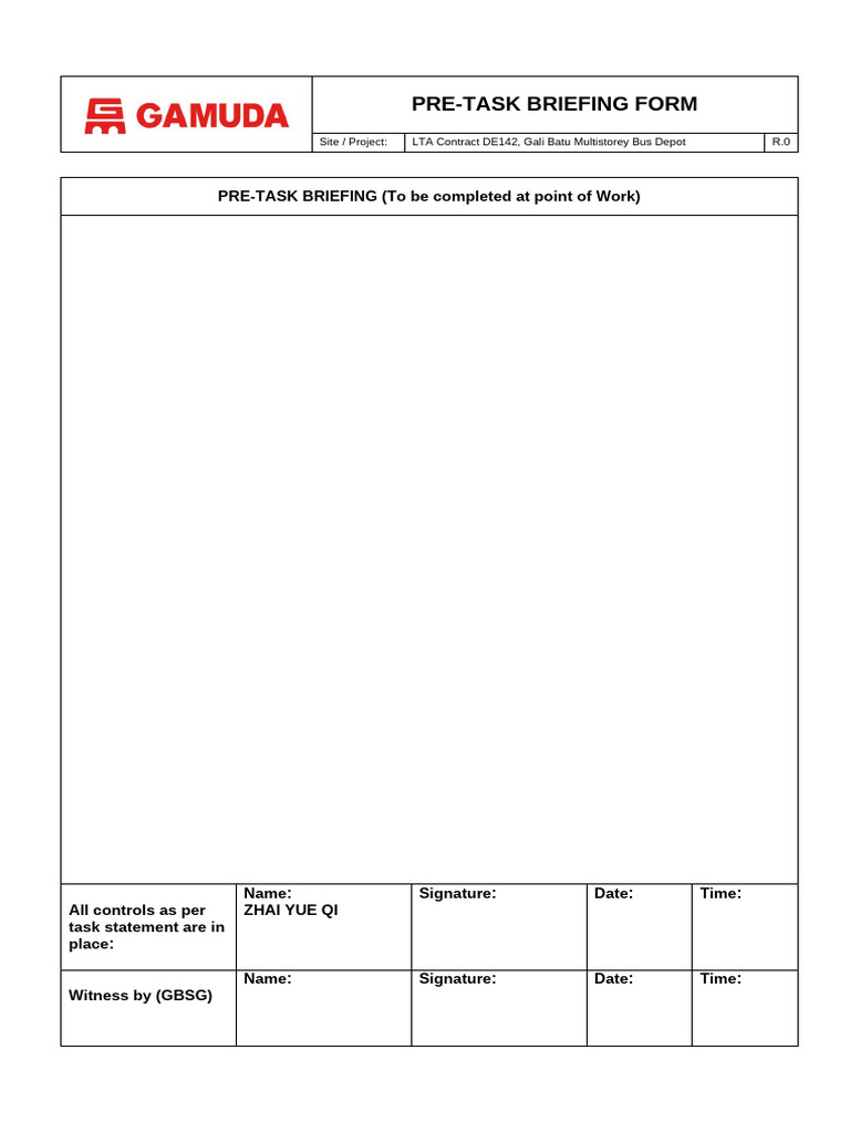DE142 - SIAC Task Statement | PDF