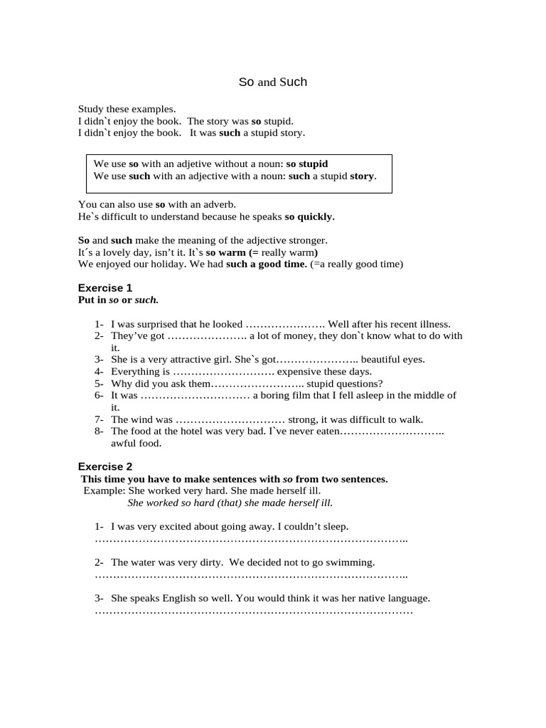 So and Such | PDF