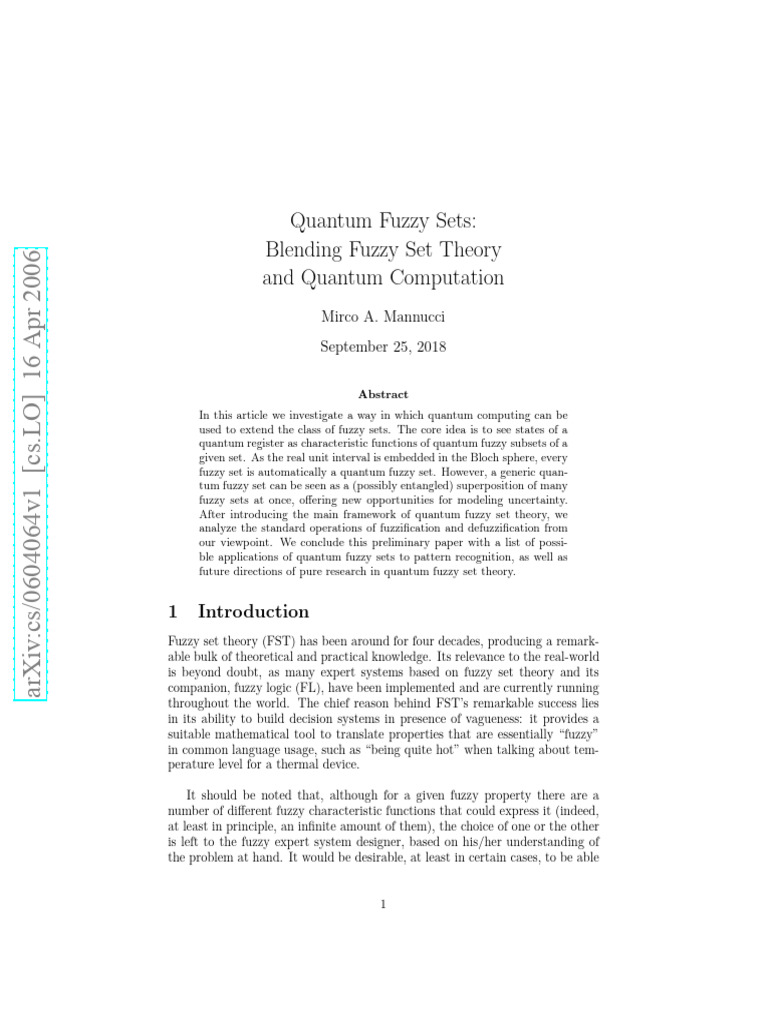 pdfcs0604064 PDF#Page11 | PDF | Fuzzy Logic | Quantum Mechanics