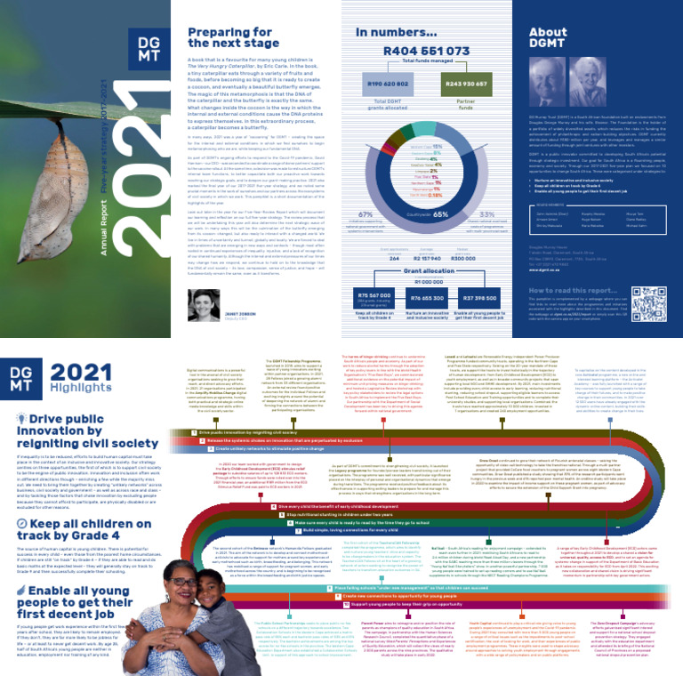 DGMT 2021 ANNUAL REPORT FINAL Lores | PDF | Early Childhood Education | Child Development