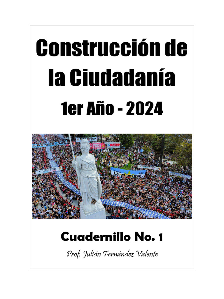 Cuadernillo No 1 - Construcci-N de La Ciudadan-A 2024 | PDF