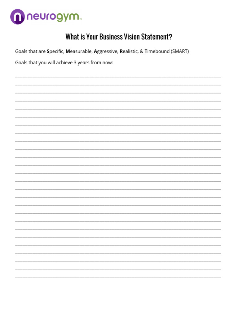 Crafting Your Business Vision Statement | PDF