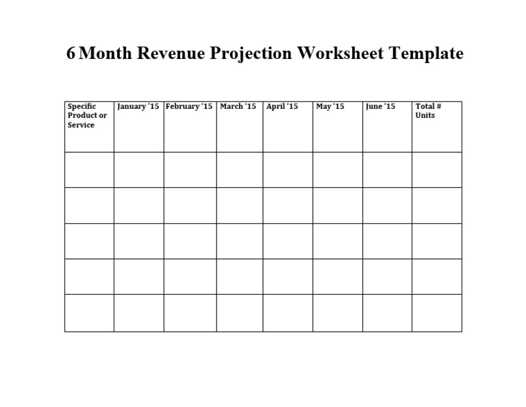 11 Revenue Worksheet Template 2 | PDF