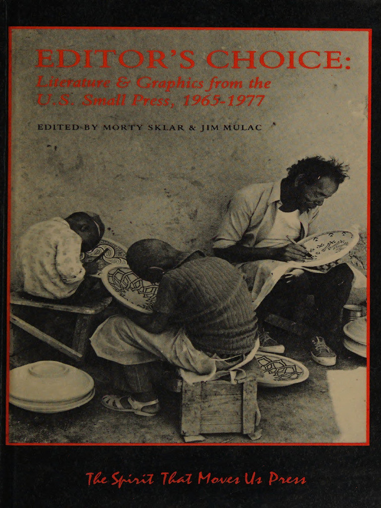 Editor's Choice Literature Graphics From The U.S. Small Press1965-1977 ...