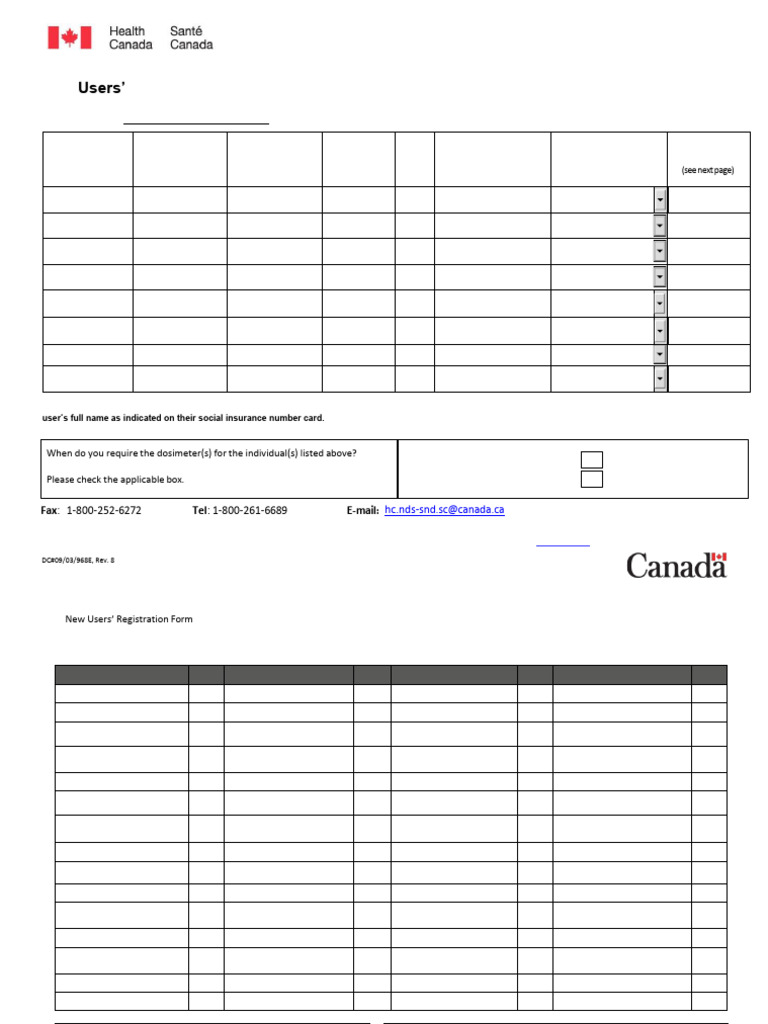 National Dosimetry Services Registration | PDF | Medicine | Health Care