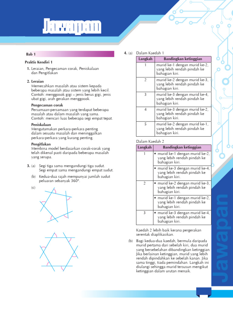 Jawapan Buku Teks Ask T1 | PDF