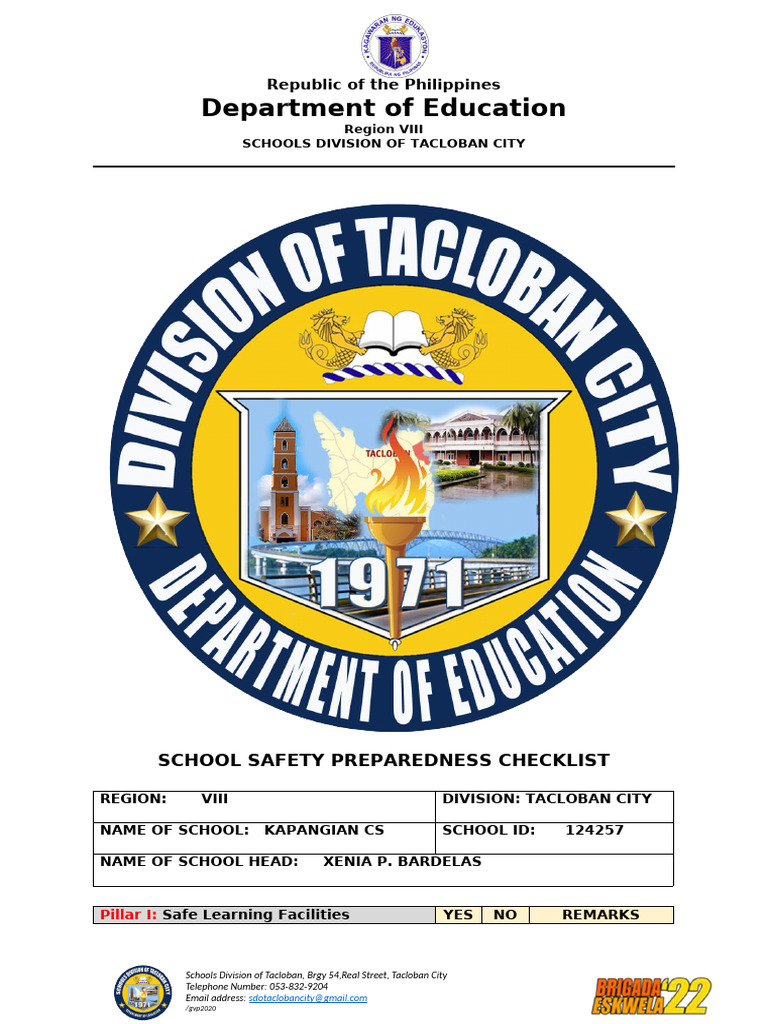 School Safety Preparedness Checklist | PDF | Emergency Evacuation | Safety