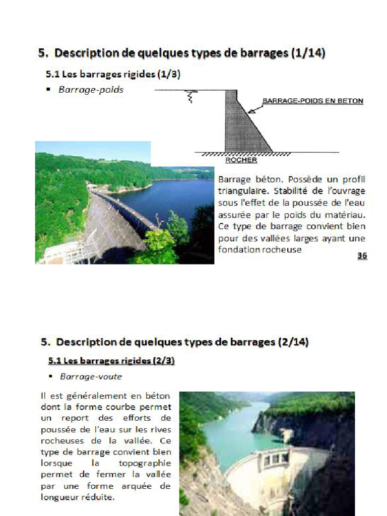 Types de barrages en ingénierie | PDF