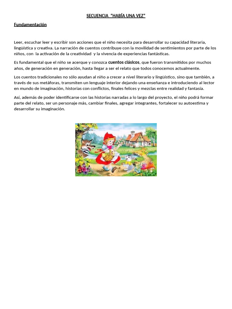 Fomento de la Lectura y Matemáticas en Niños | PDF | Caperucita Roja ...