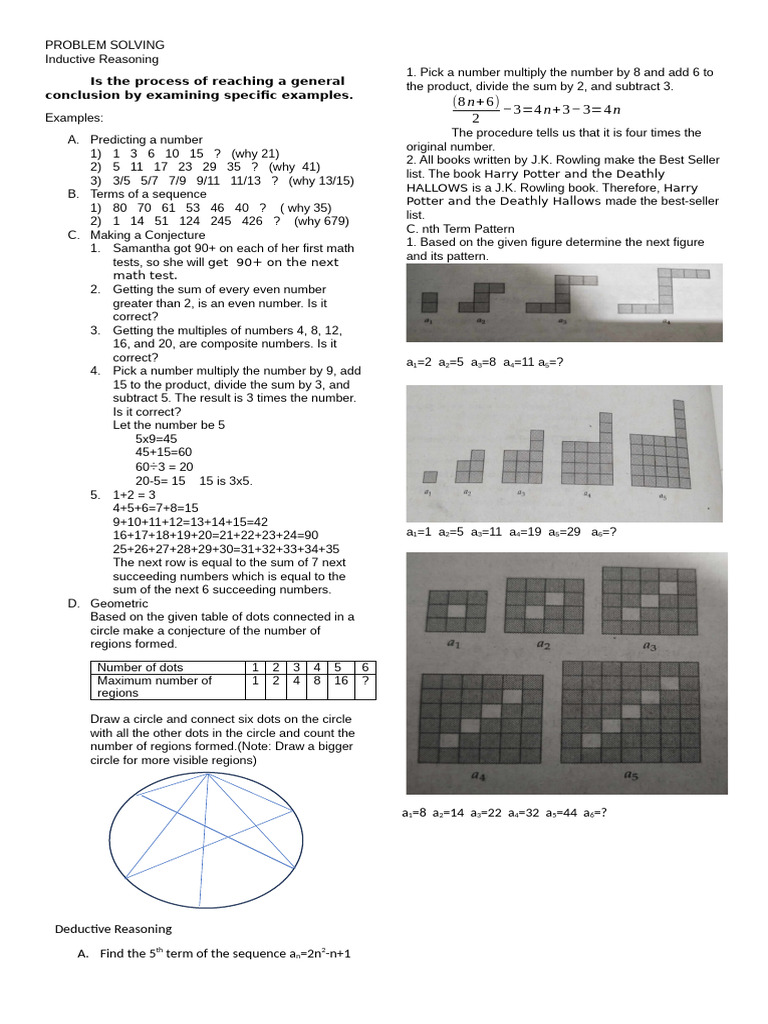 Problem Solving Handouts 1 | PDF | Numbers | Mathematics