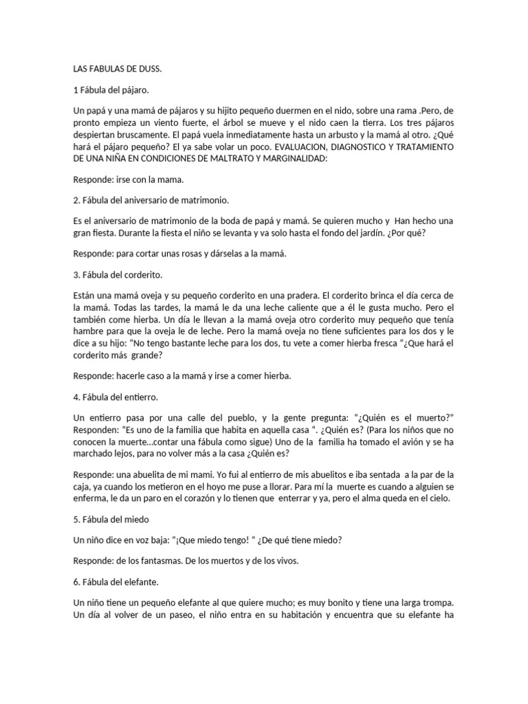Las Fabulas de Duss | PDF