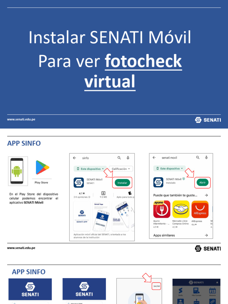 Fotocheck Virtual en Senati | PDF