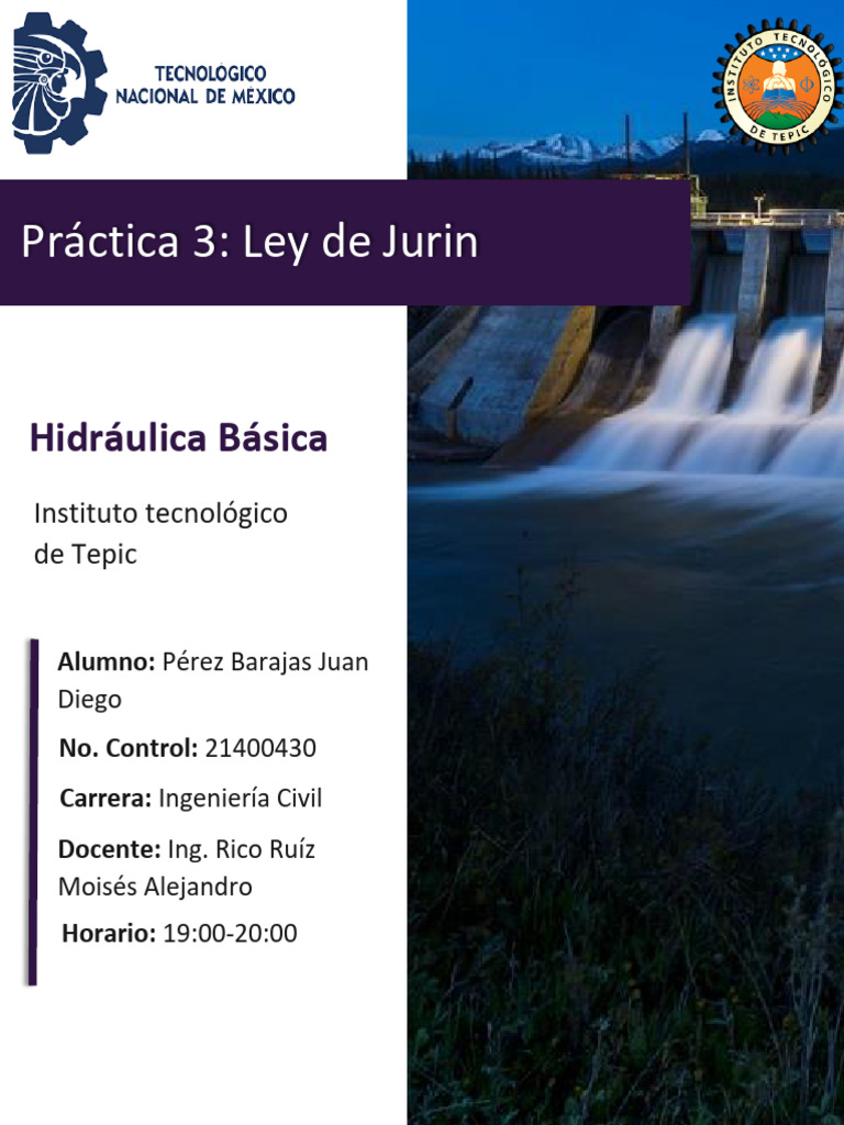 Práctica 3 Ley de Jurin | PDF | Líquidos | Dinámica (Mecánica)