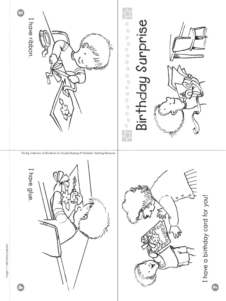 Birthday Surprise Mini-Book | PDF
