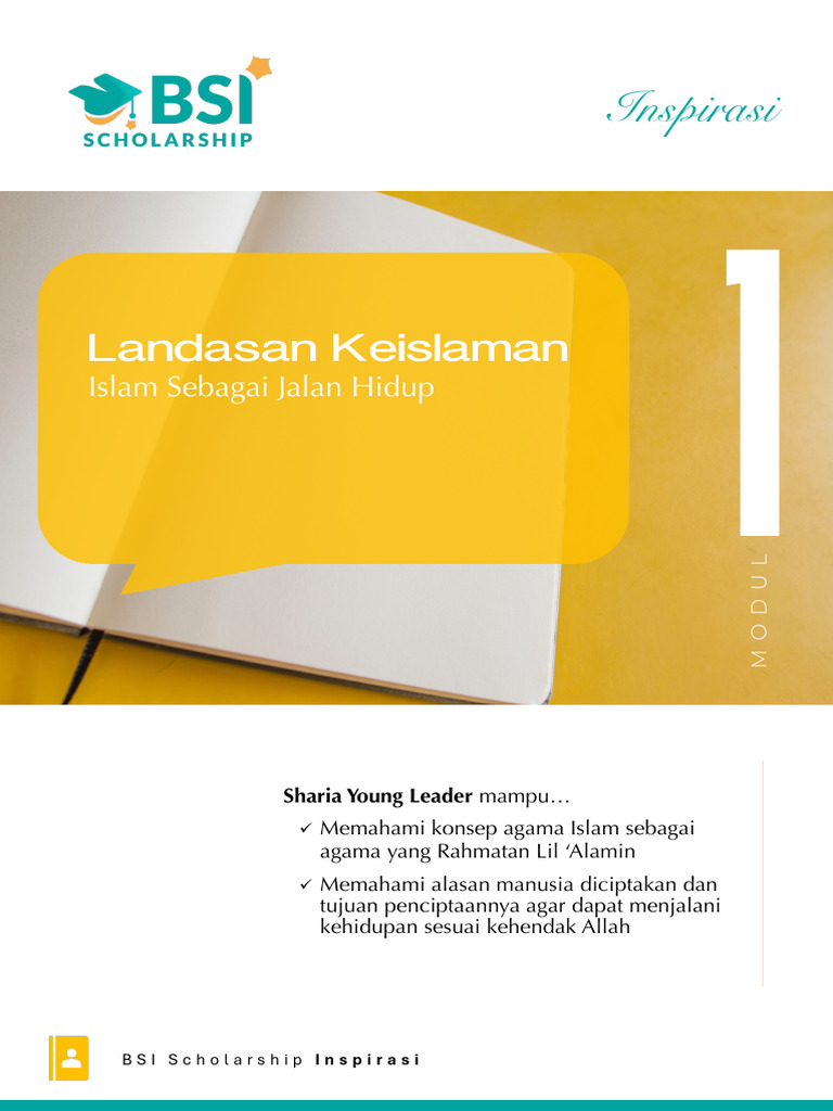 Modul 1 - BSIS Inspirasi 3 - Islam Sebagai Jalan Hidup | PDF