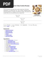 The Best Chocolate Chip Cookie Recipe Ever - JoyFoodSunshine | PDF | Teaspoon | Baking