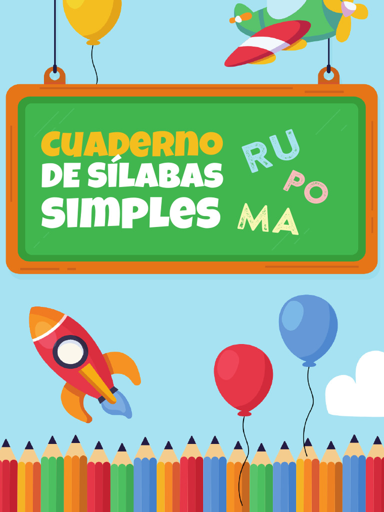 01 - Cuaderno de Sílabas Simples-2 | PDF | Sílaba | Fonética