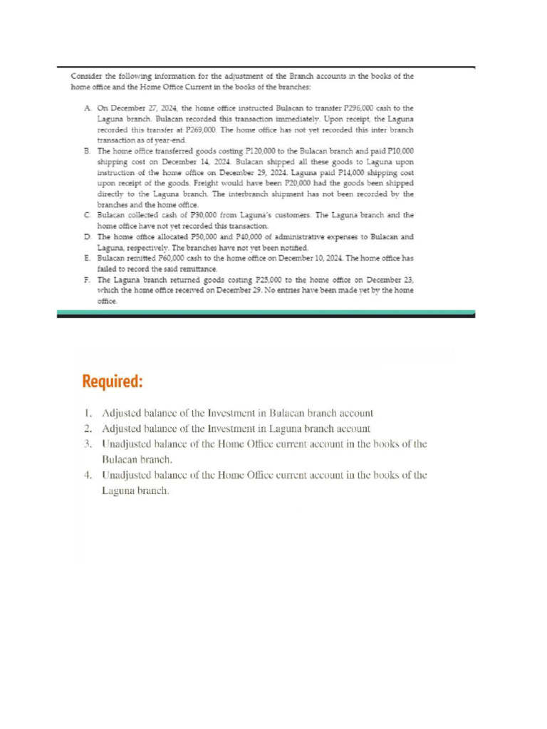 Home Office Branch | PDF