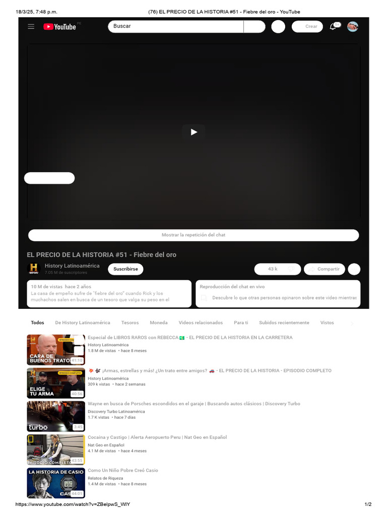 Ewdf (76) EL PRECIO DE LA HISTORIA #51 - Fiebre Del Oro - YouTube | PDF ...