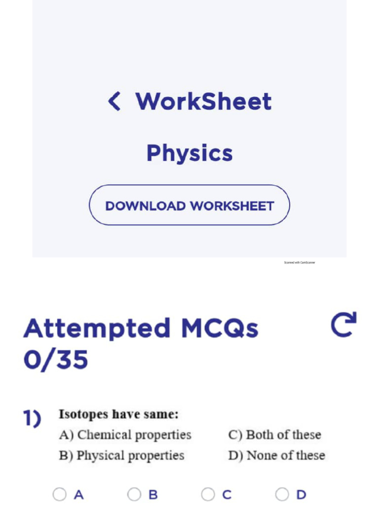 Worksheet 10 Phy (2021) SS | PDF