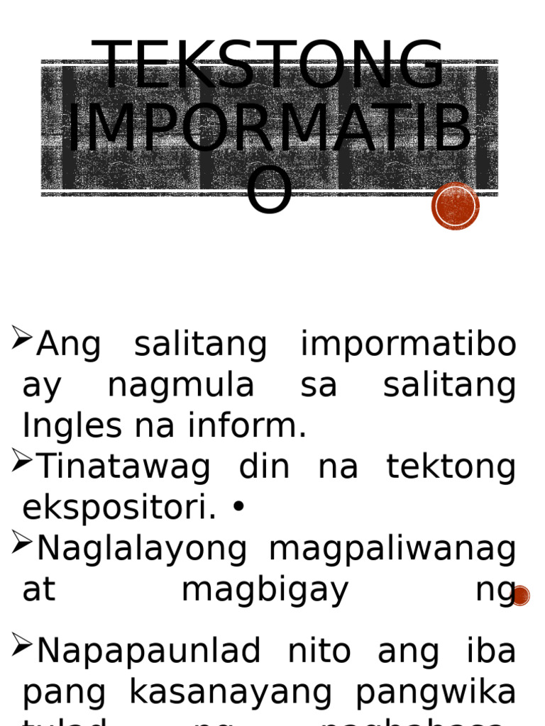 Tekstong-Impormatibo 3 | PDF