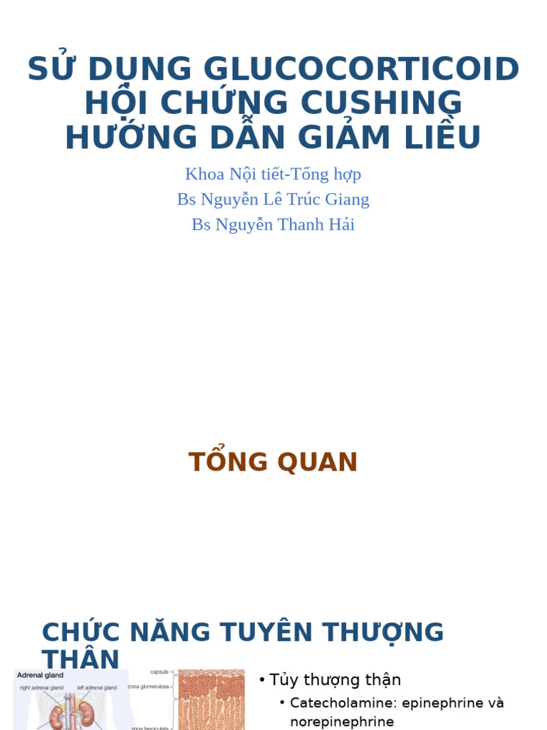 Bs Giang-SỬ DỤNG GLUCOCORTICOID | PDF