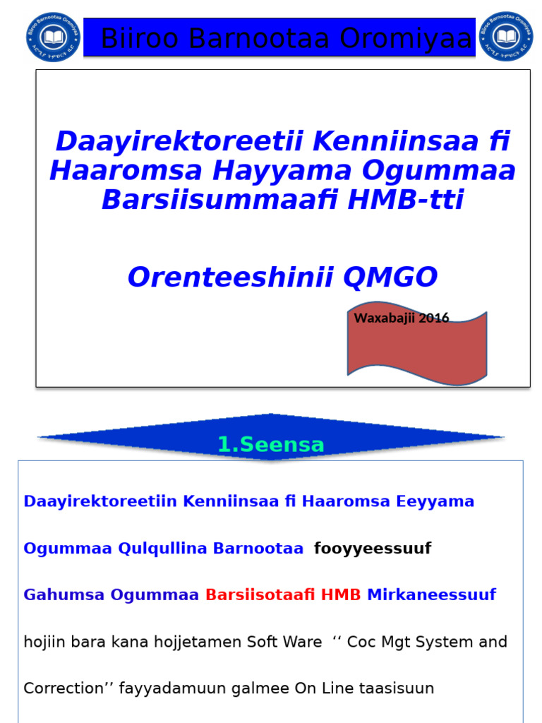Orentation QMGO bbo | PDF