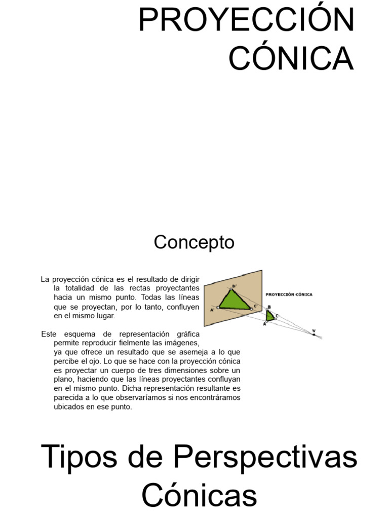 Proyección Cónica en Dibujo Técnico | PDF | Perspectiva (Gráfica ...