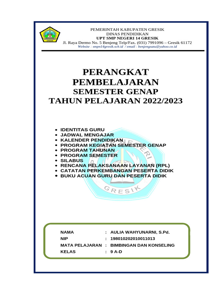 Perangkat BK Kelas 7 Genap | PDF